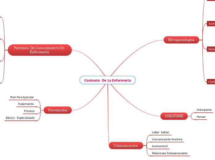 Contexto De La Enfermería - Mind Map